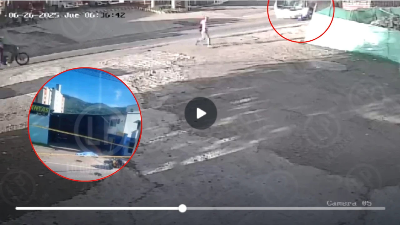 Video: Motociclista perdió la vida tras choque con bus de Copetran en ...